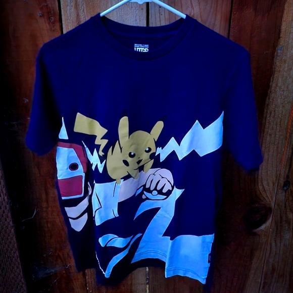 Pokemon | Shirts | Navy Blue Pikachu Tshirt Rare | Poshmark